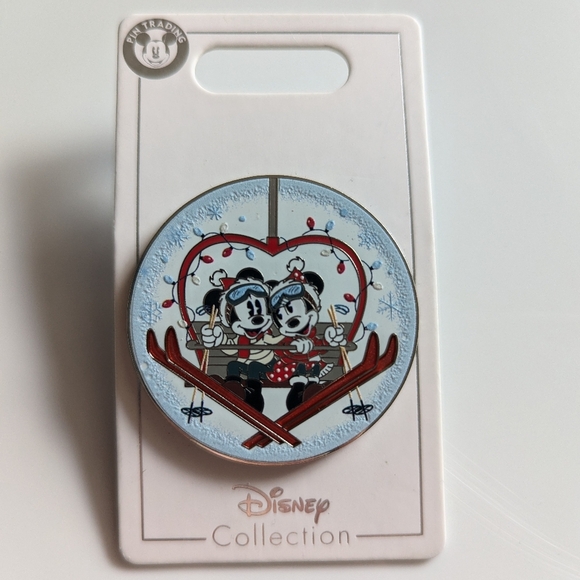Disney | Other | Disney Mickey Minnie Mouse Ski Lift Holiday Pin 22 ...